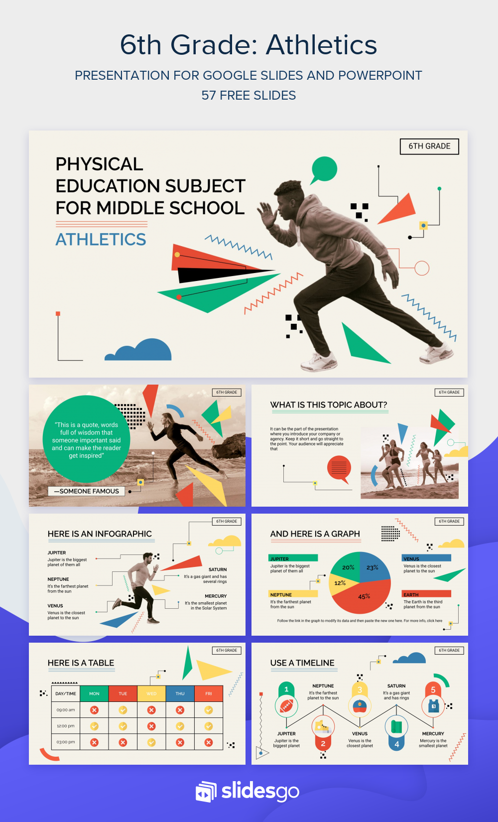 Physical Education for 6th Grade: Athletics | Google Slides