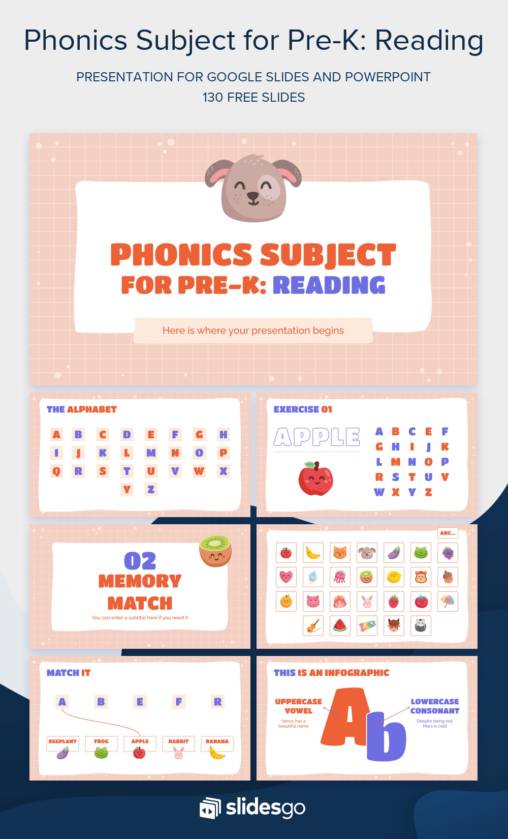 Phonics Subject for Pre-K: Reading | Google Slides & PPT