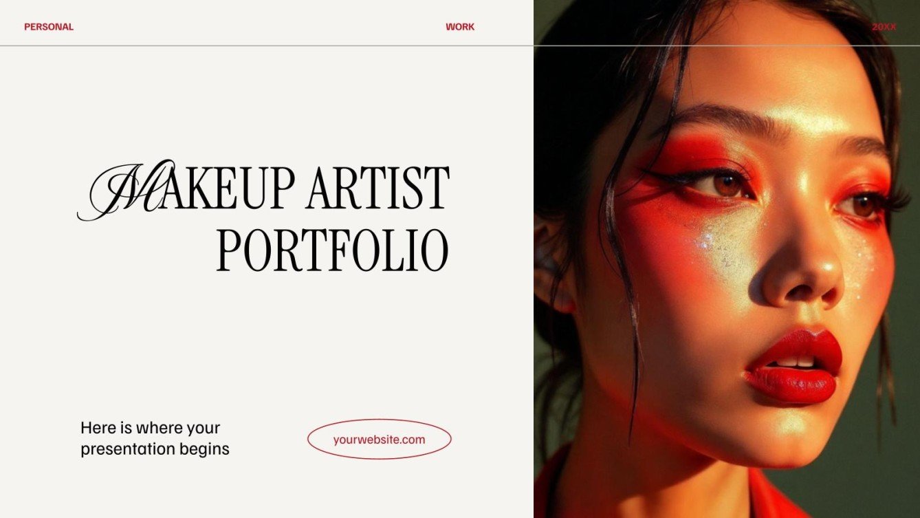 Free Google Slides and PowerPoint templates about makeup