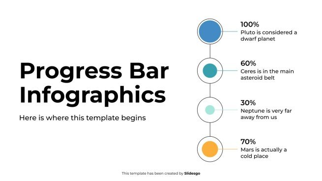 Progress Bar Infographics Template