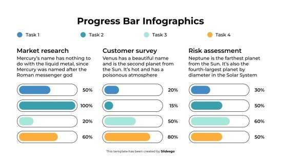 Progress Bar Infographics Template