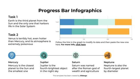 Progress Bar Infographics Template