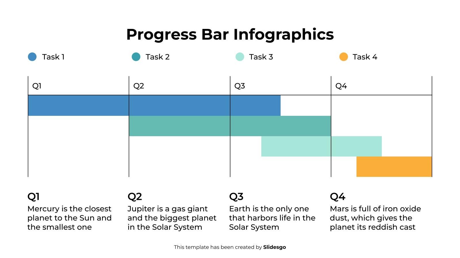 Progress Bar Infographics Template