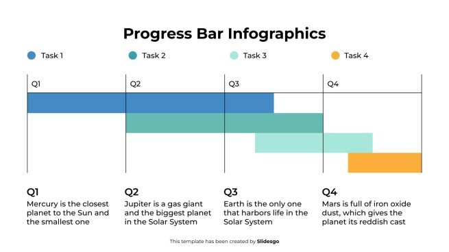 Progress Bar Infographics Template