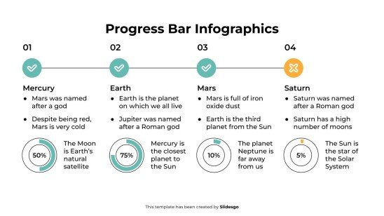 Progress Bar Infographics Template