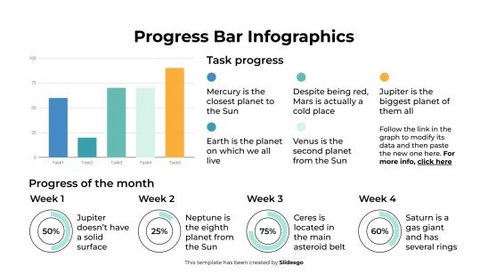 Progress Bar Infographics Template