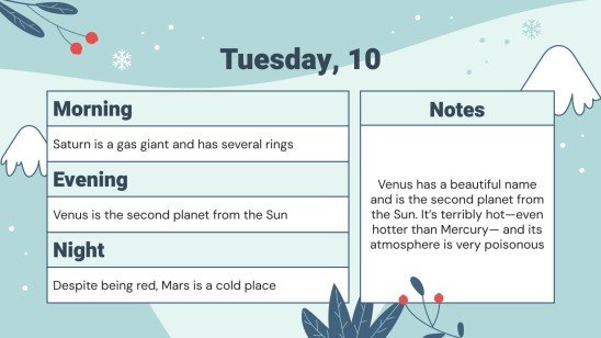 January Daily Calendar 2026 | Google Slides and PowerPoint