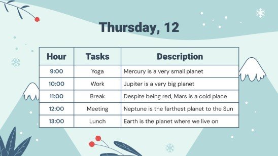 January Daily Calendar 2026 | Google Slides and PowerPoint