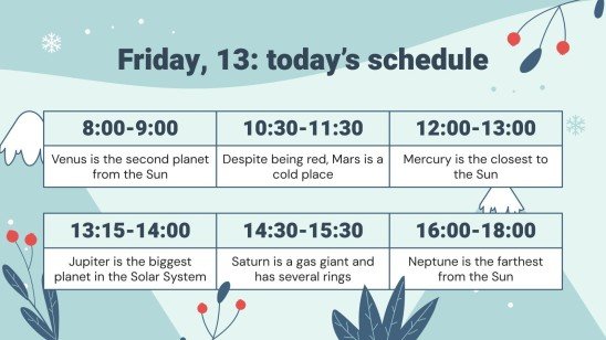 January Daily Calendar 2026 | Google Slides and PowerPoint