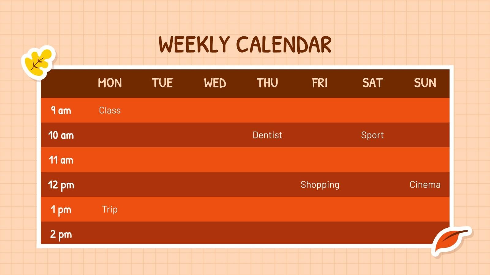 November Daily Calendar 2025 | Google Slides & PPT