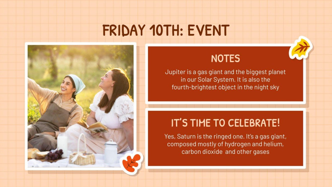 November Daily Calendar 2025 | Google Slides & PPT