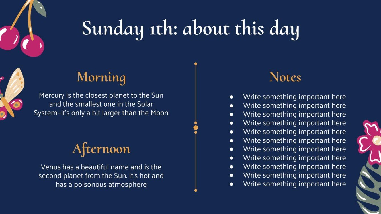 October Daily Calendar 2025 | Google Slides & PowerPoint