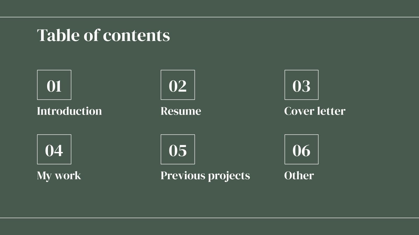 Sage Green Palette Portfolio