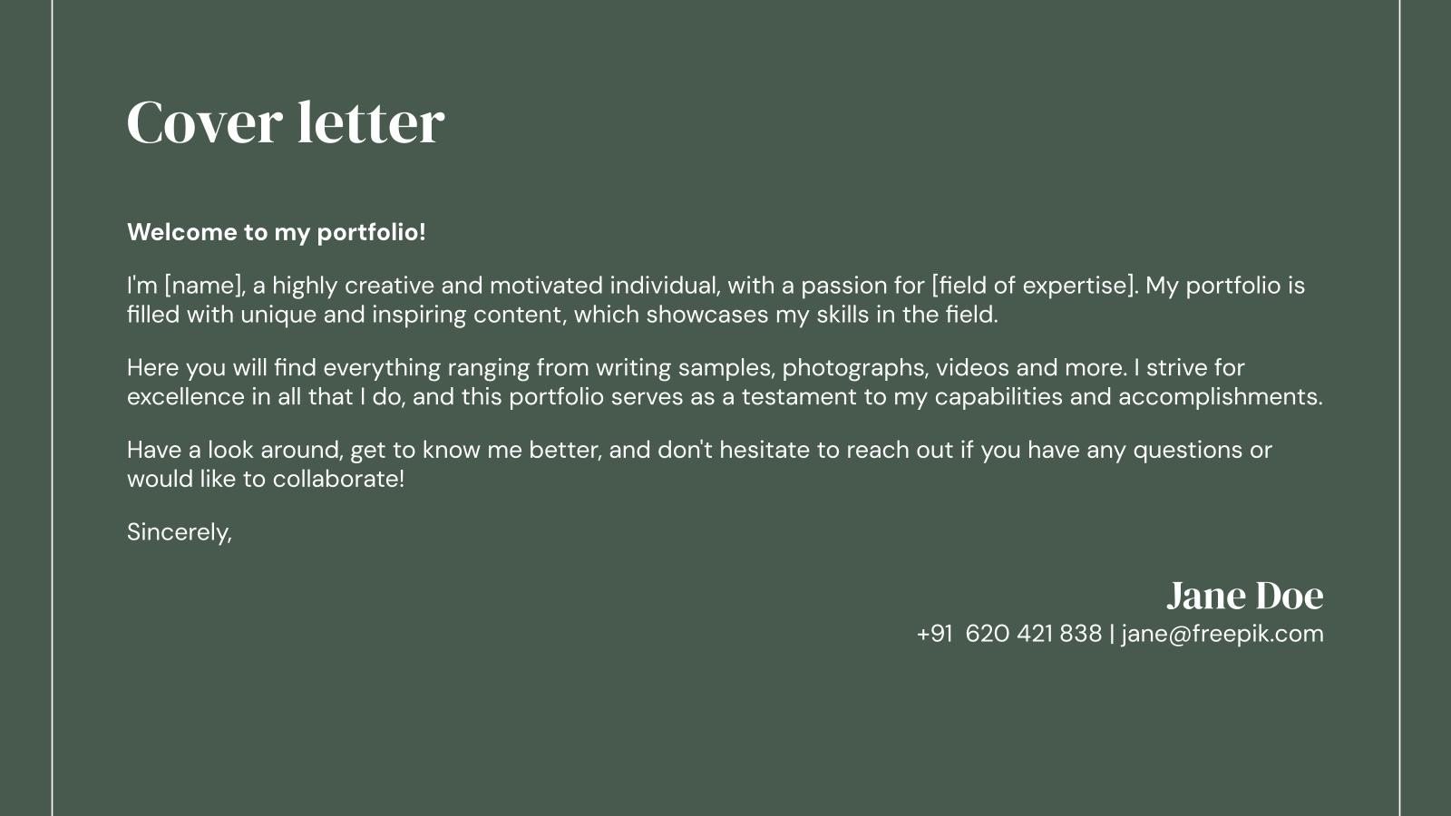 Sage Green Palette Portfolio