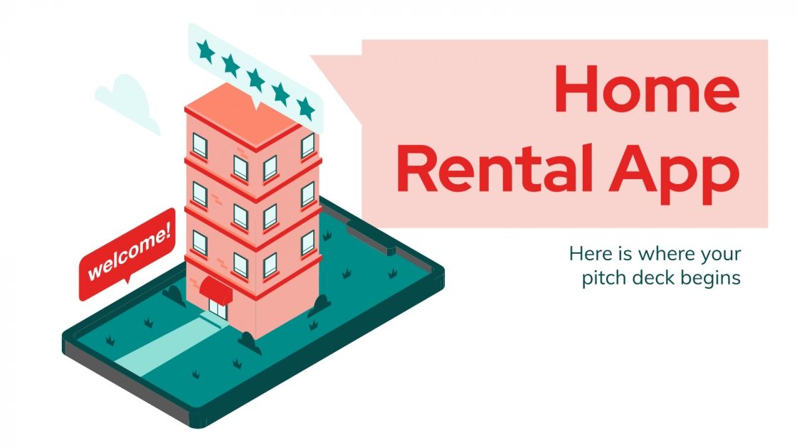 Home Rental App Pitch Deck Google Slides and PPT Template