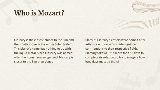 Música para Bachillerato: Mozart | Google Slides y PPT