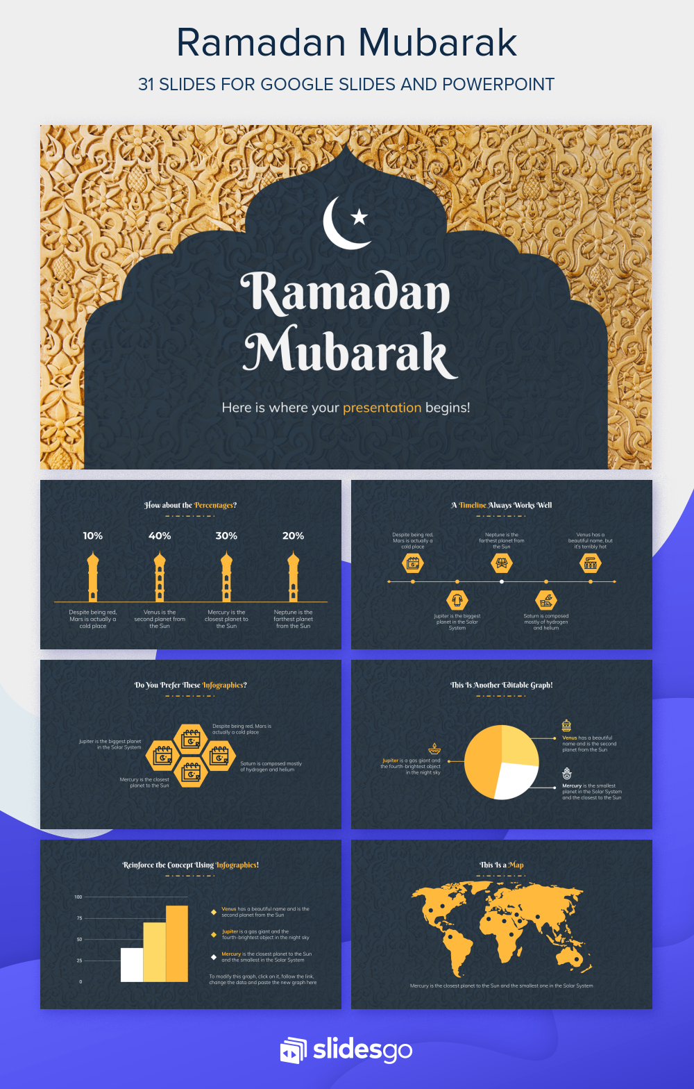 Page 2 | Ramadan Mubarak Google Slides Theme & PowerPoint Template