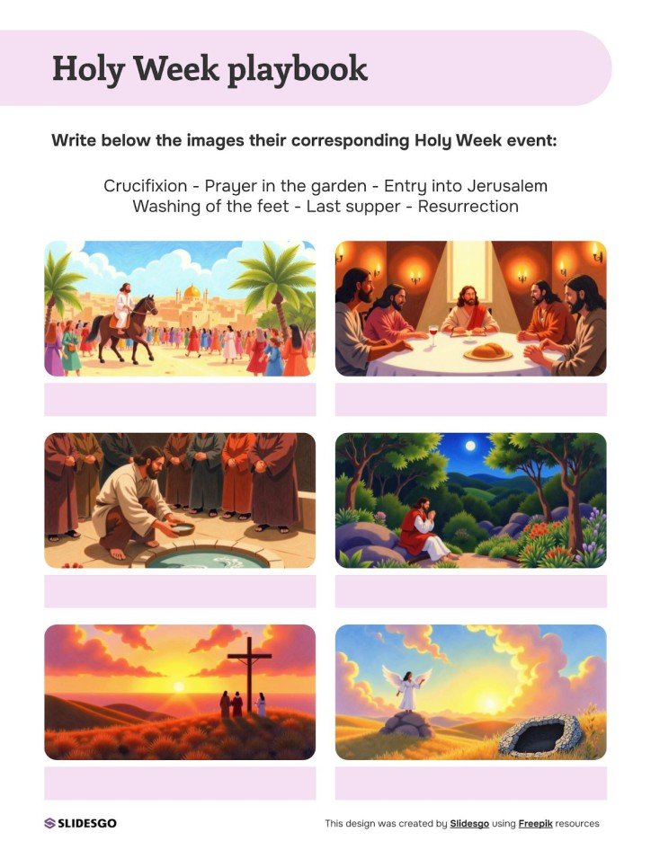 Holy Week Playbook Template