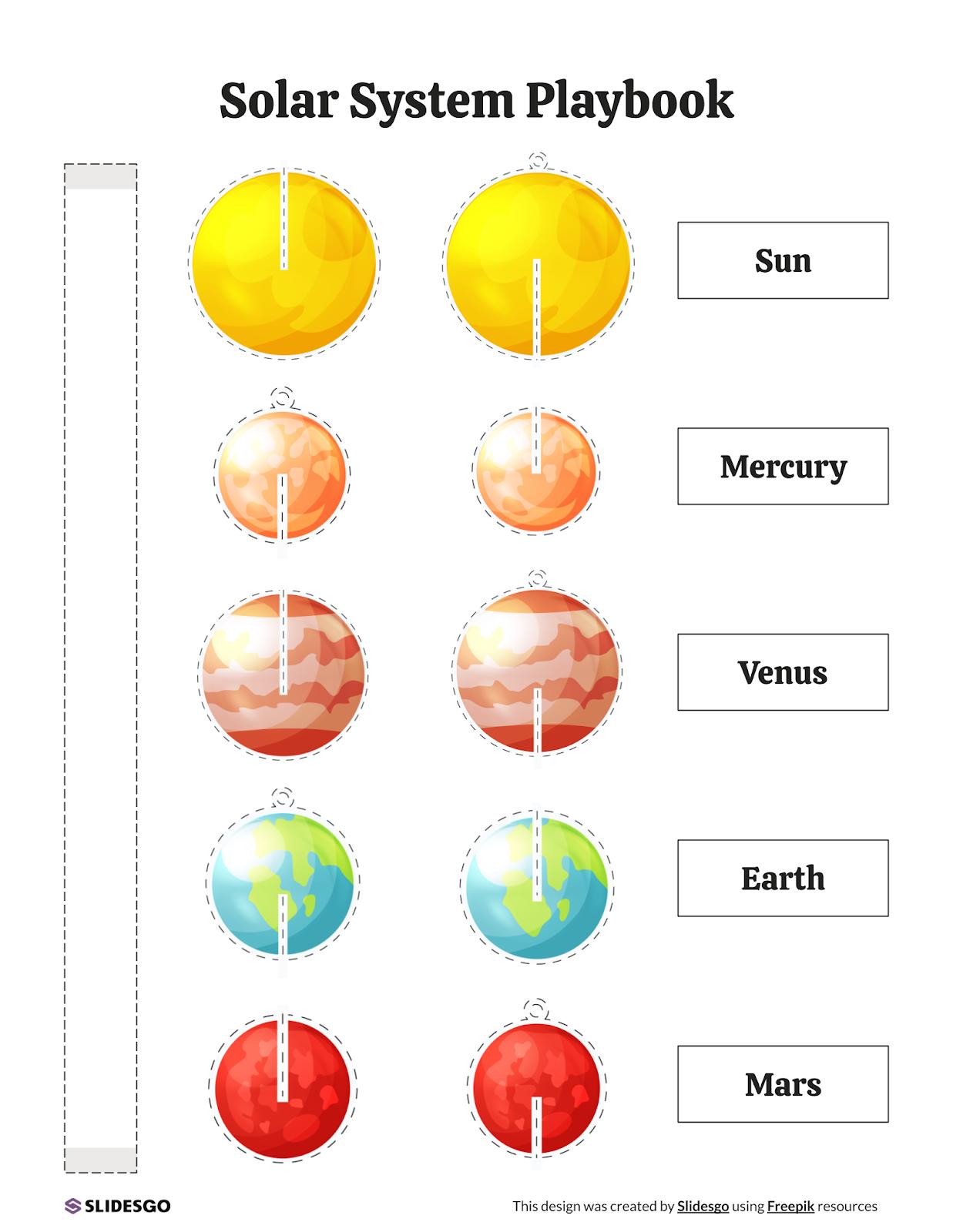 Hojas De Trabajo Y Actividades Imprimibles Del Sistema Solar