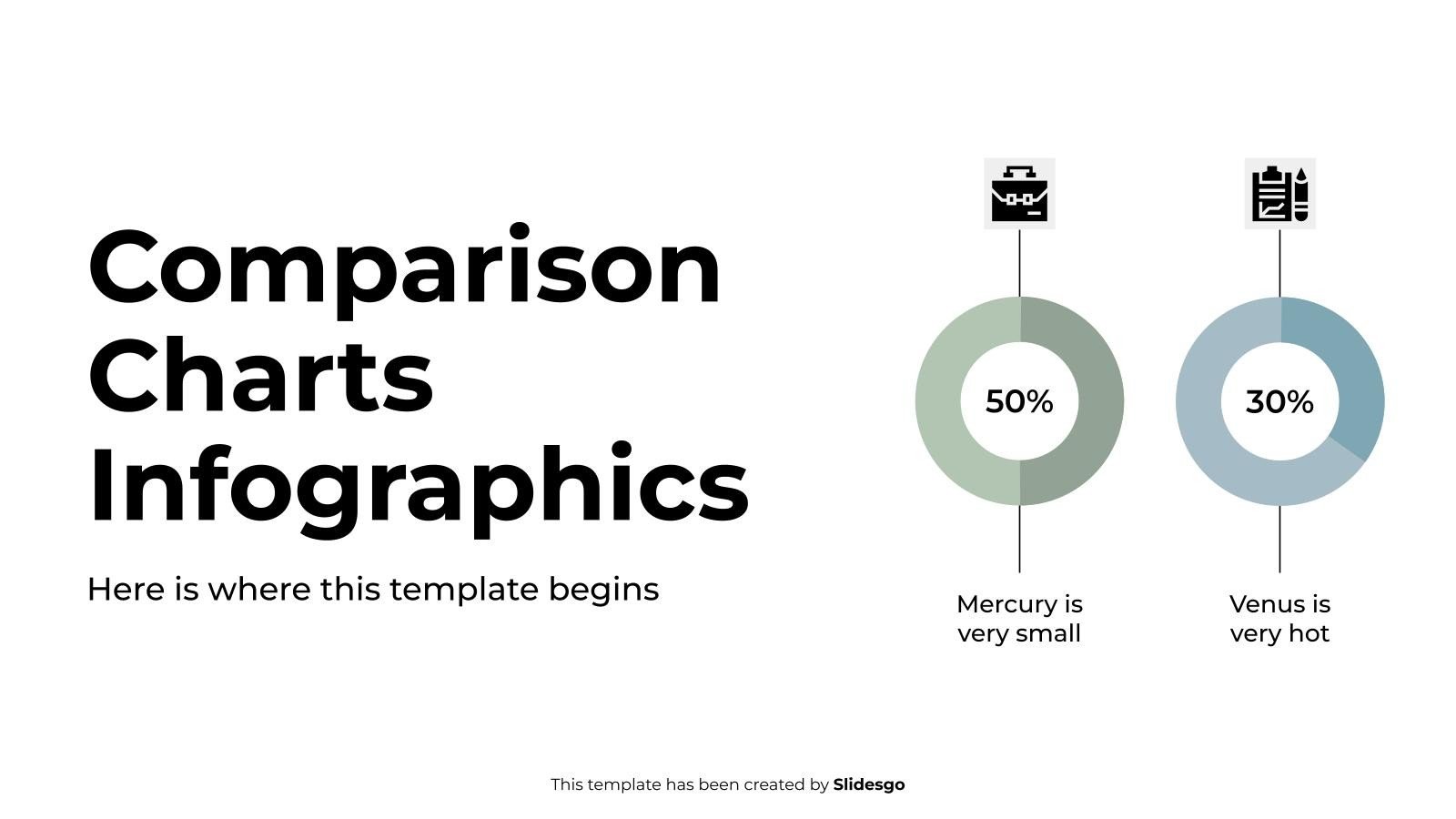 Comparison Charts Infographics Template