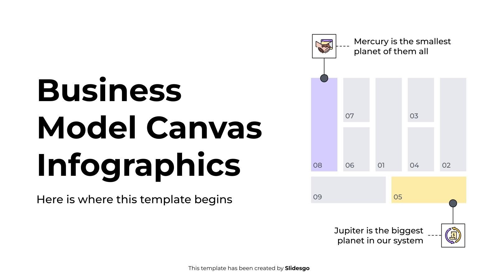 Business Model Canvas Infographics Template
