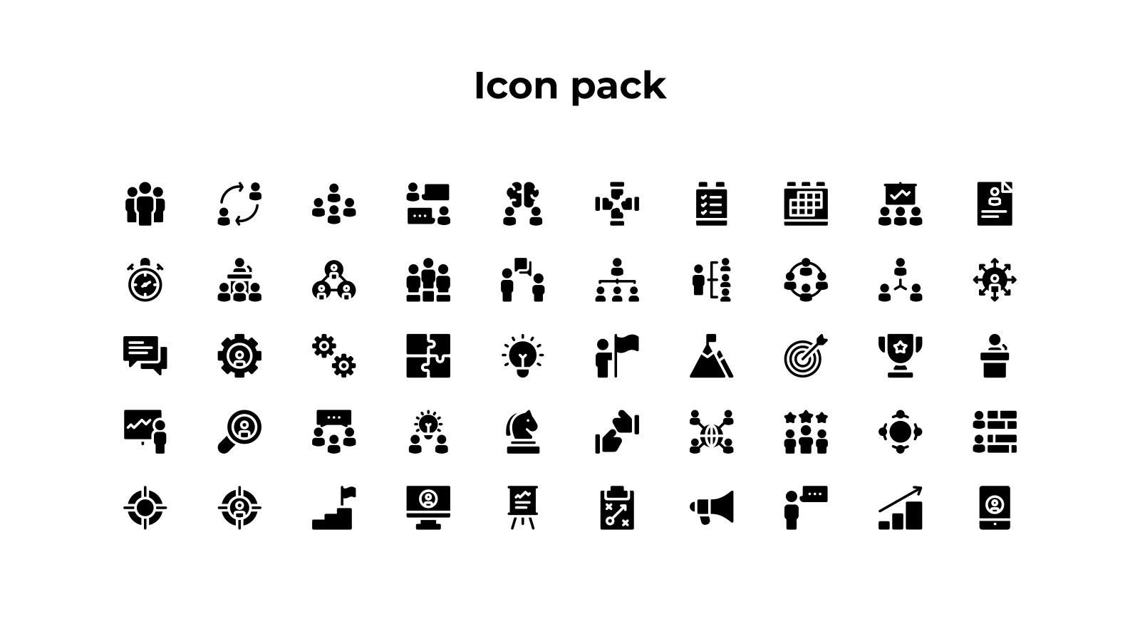 Team Organization Charts Infographics Template