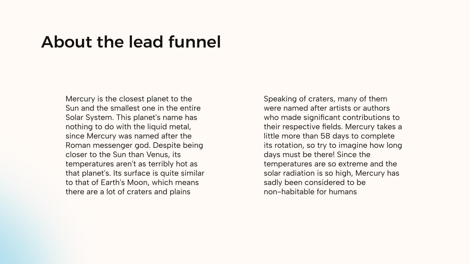 Lead Funnel | Google Slides & PowerPoint template