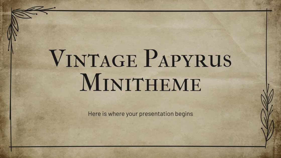 Free Vintage Google Slides themes and PowerPoint templates