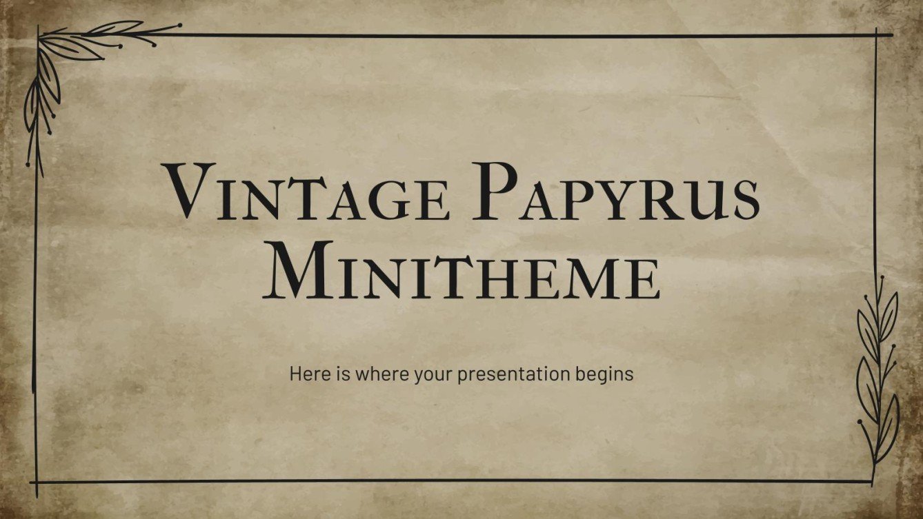 Free Vintage Google Slides themes and PowerPoint templates