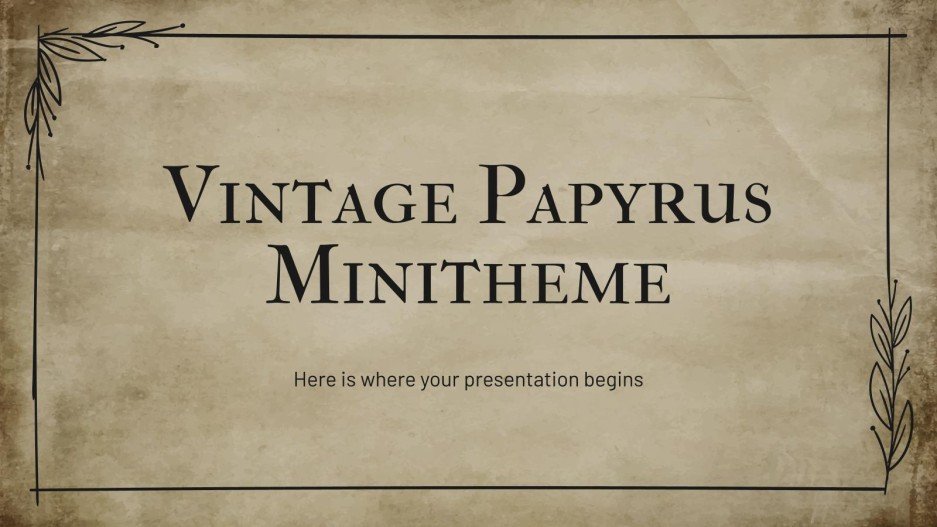 Free Vintage Google Slides themes and PowerPoint templates