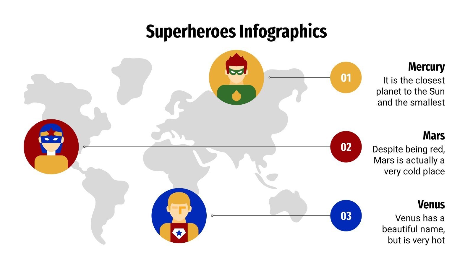 Superheroes Infographics | Google Slides & PowerPoint template