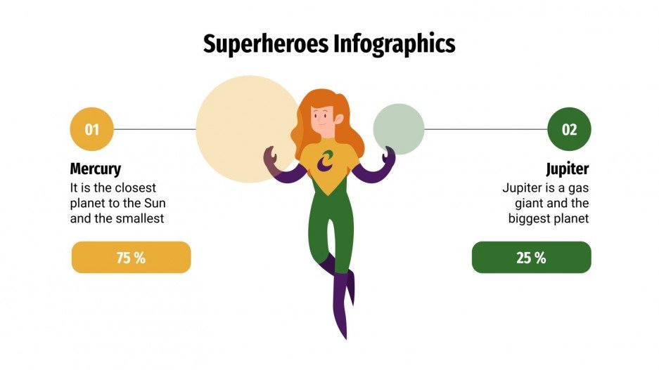 Superheroes Infographics | Google Slides & PowerPoint template
