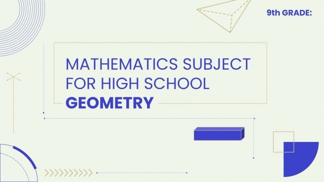 Modelos grátis com design Geométrico do Google Slides e PPT