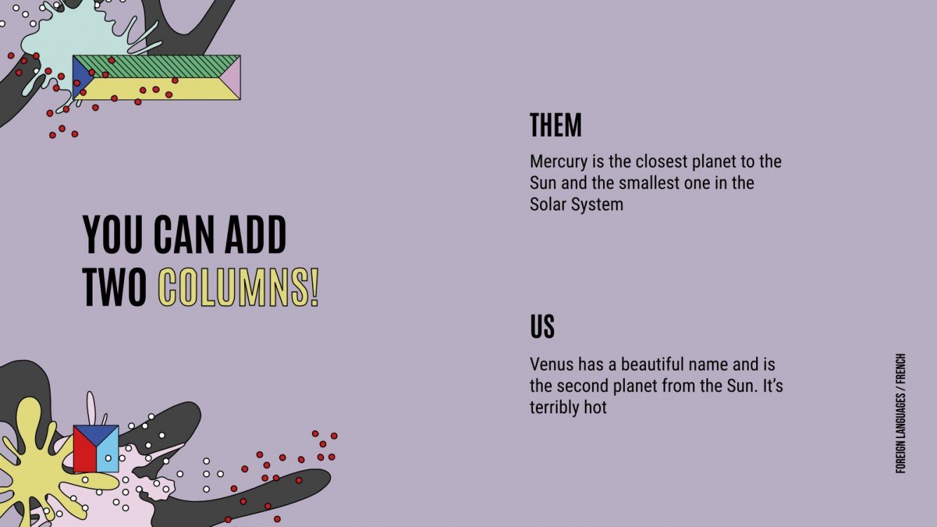 French Language Subject Middle School | Google Slides & PPT