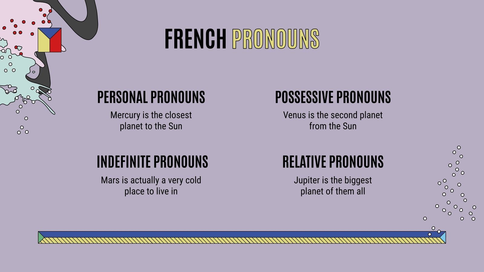 French Language Subject Middle School | Google Slides & PPT