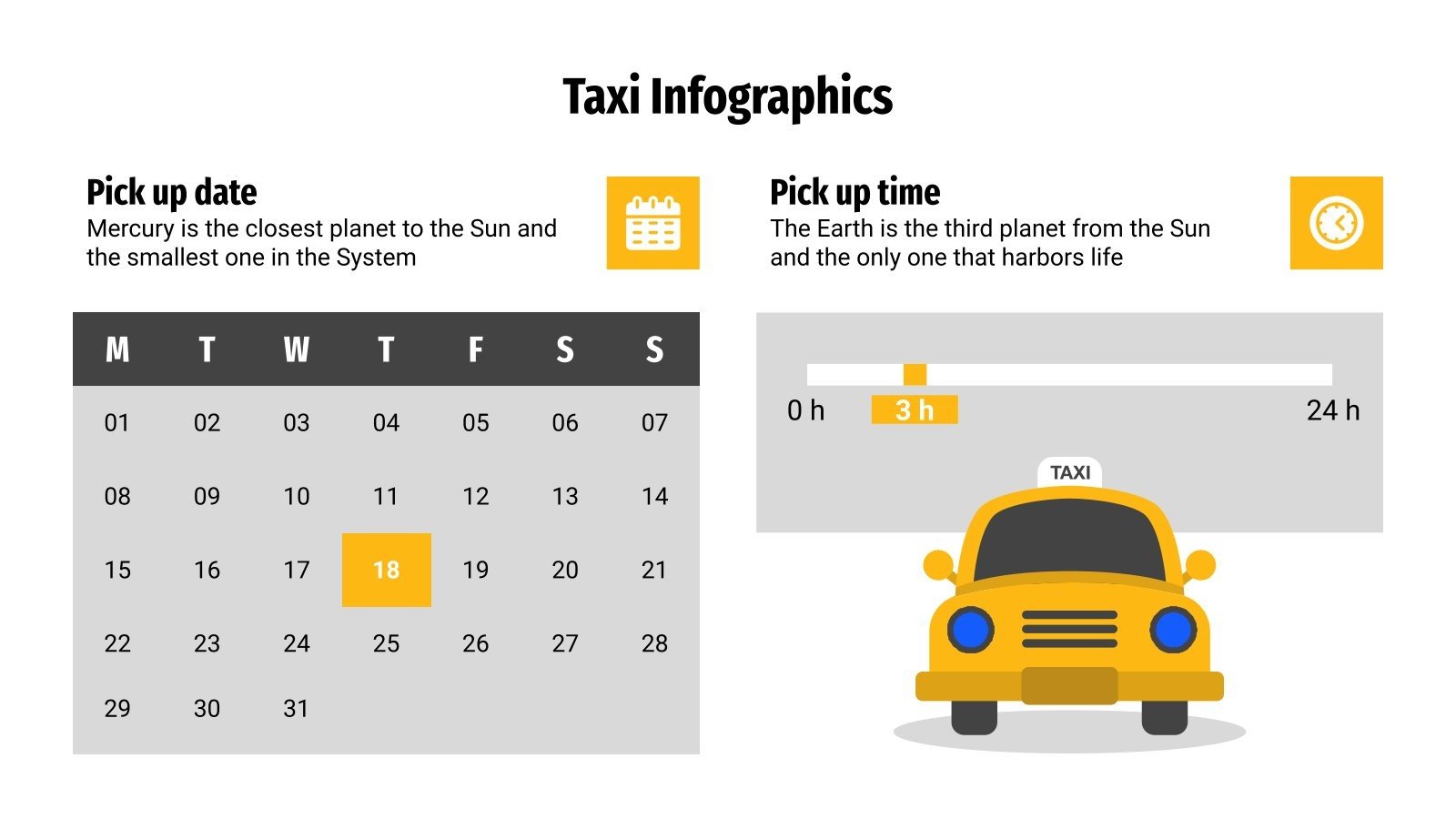 Taxi Infographics | Google Slides & PowerPoint