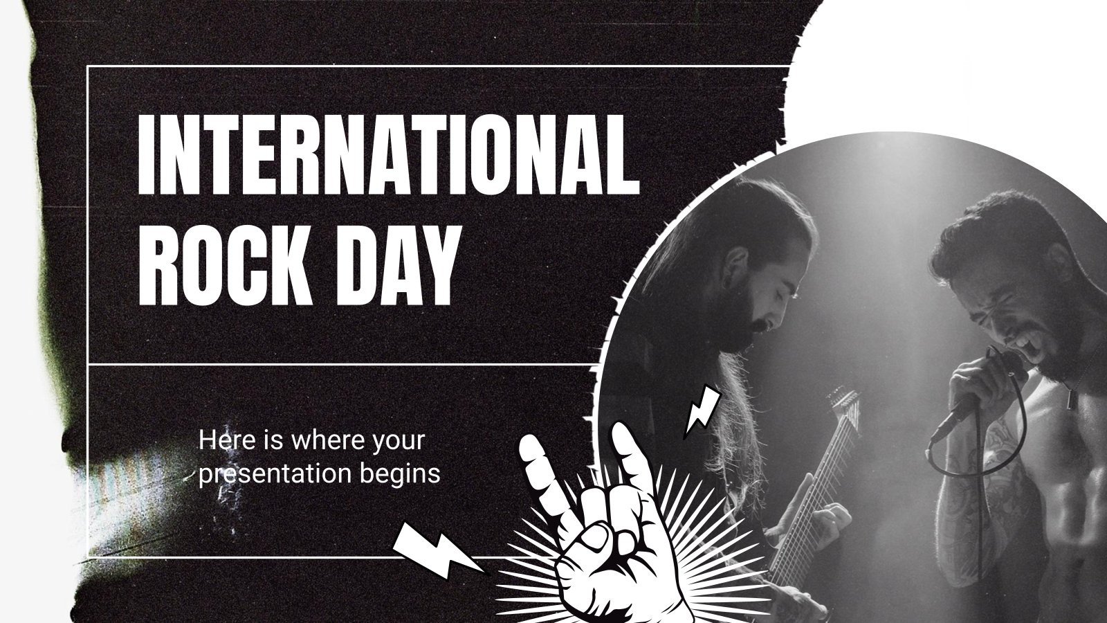 Free templates for Google Slides and PPT about rocks