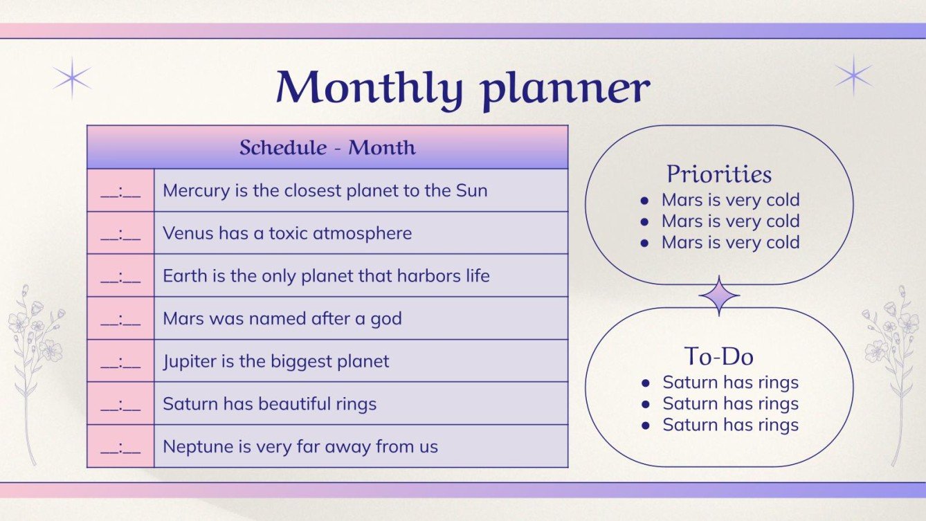 Monthly Calendar 2025 | Google Slides & PowerPoint