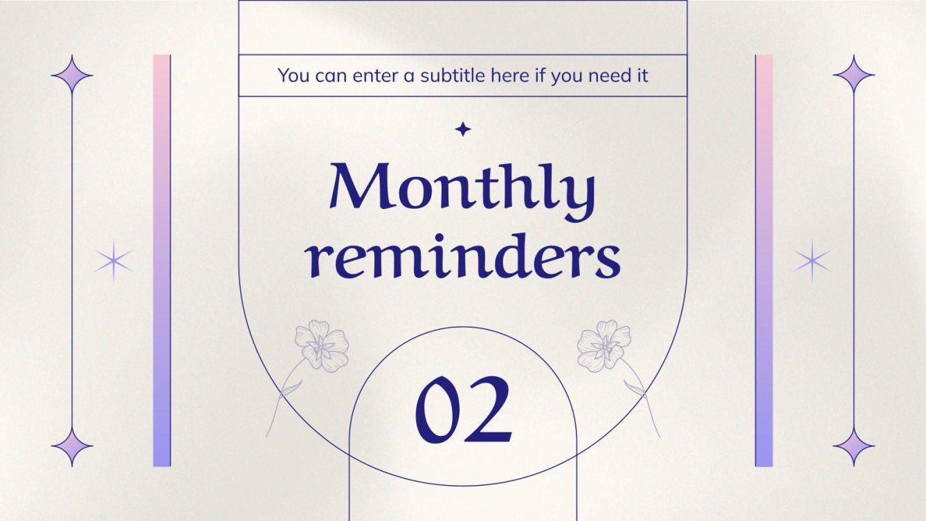 Monthly Calendar 2025 | Google Slides & PowerPoint