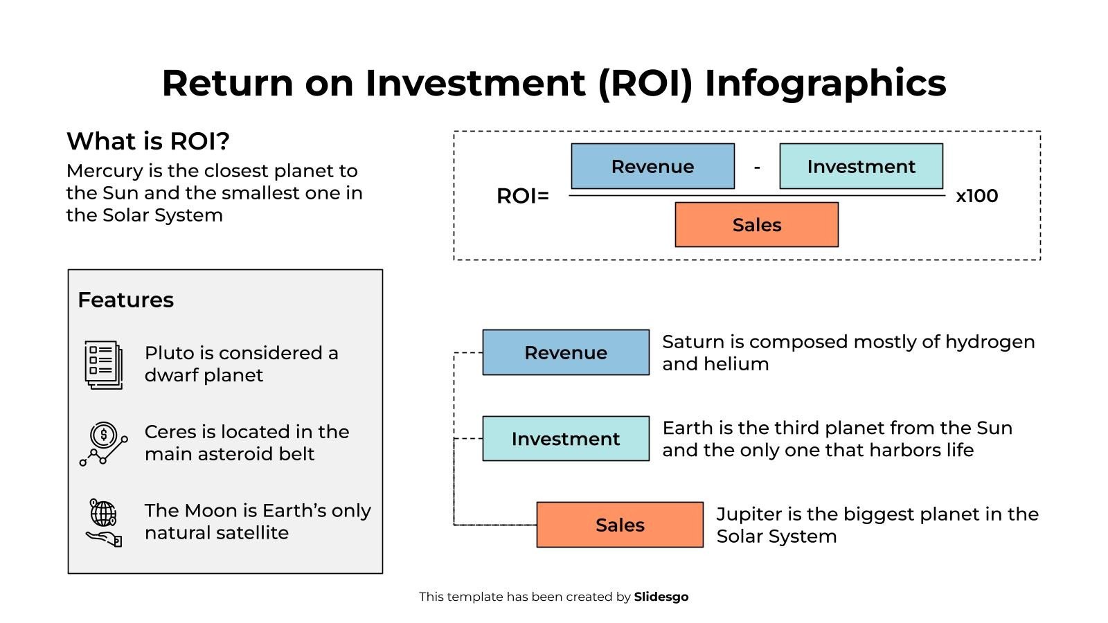 Return on Investment (ROI) Infographics Template