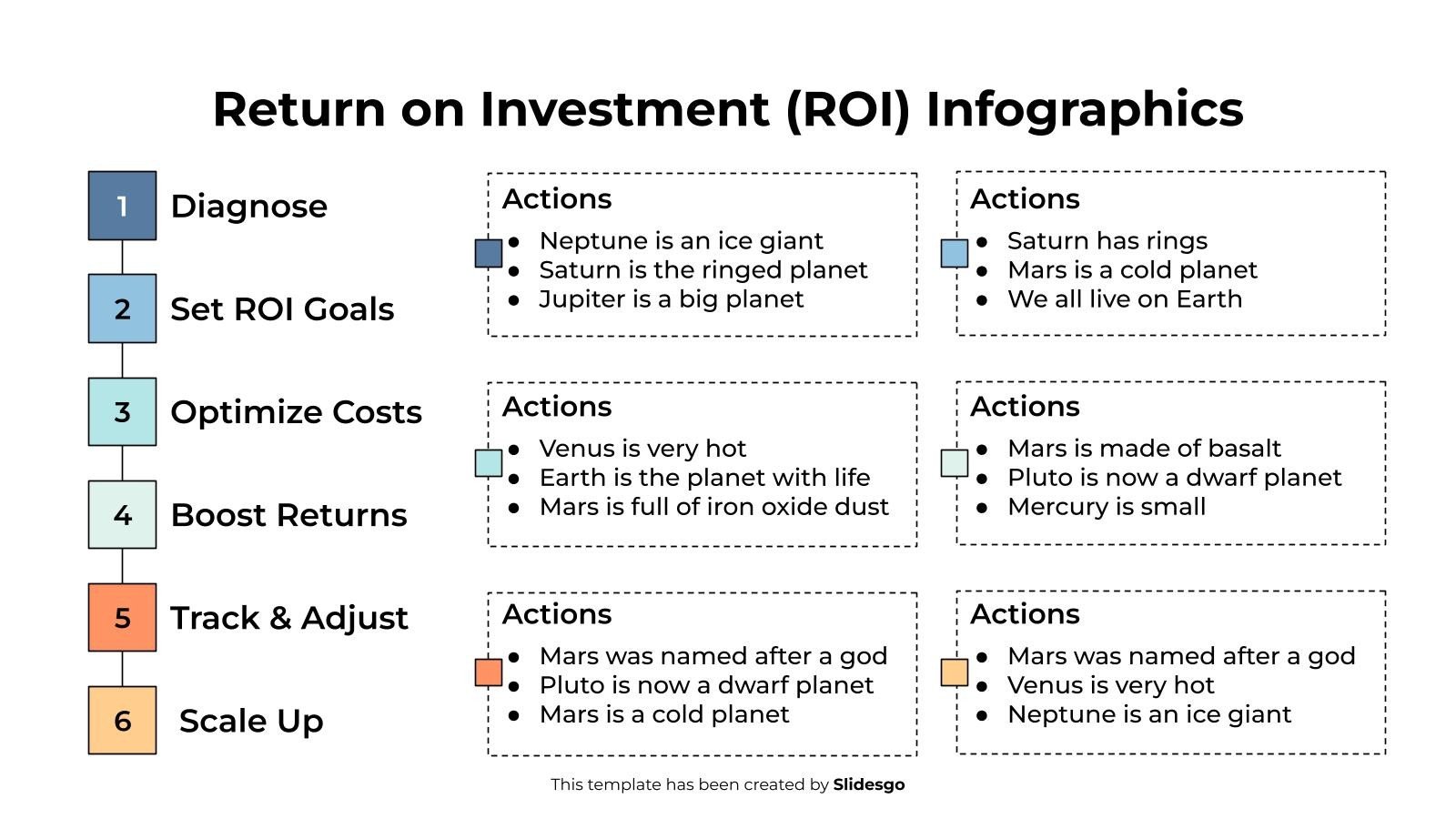Return on Investment (ROI) Infographics Template