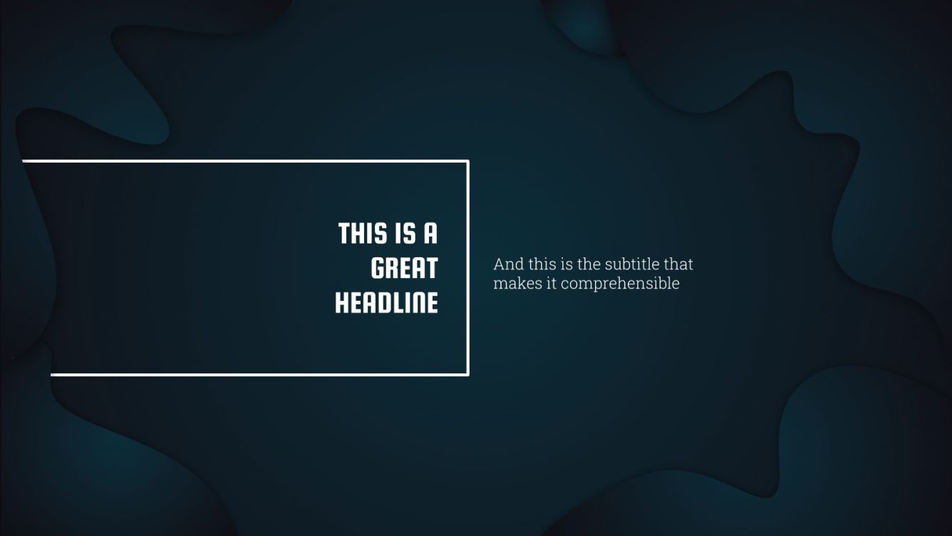 Startup Inspiration Black Google Slides and PowerPoint Template