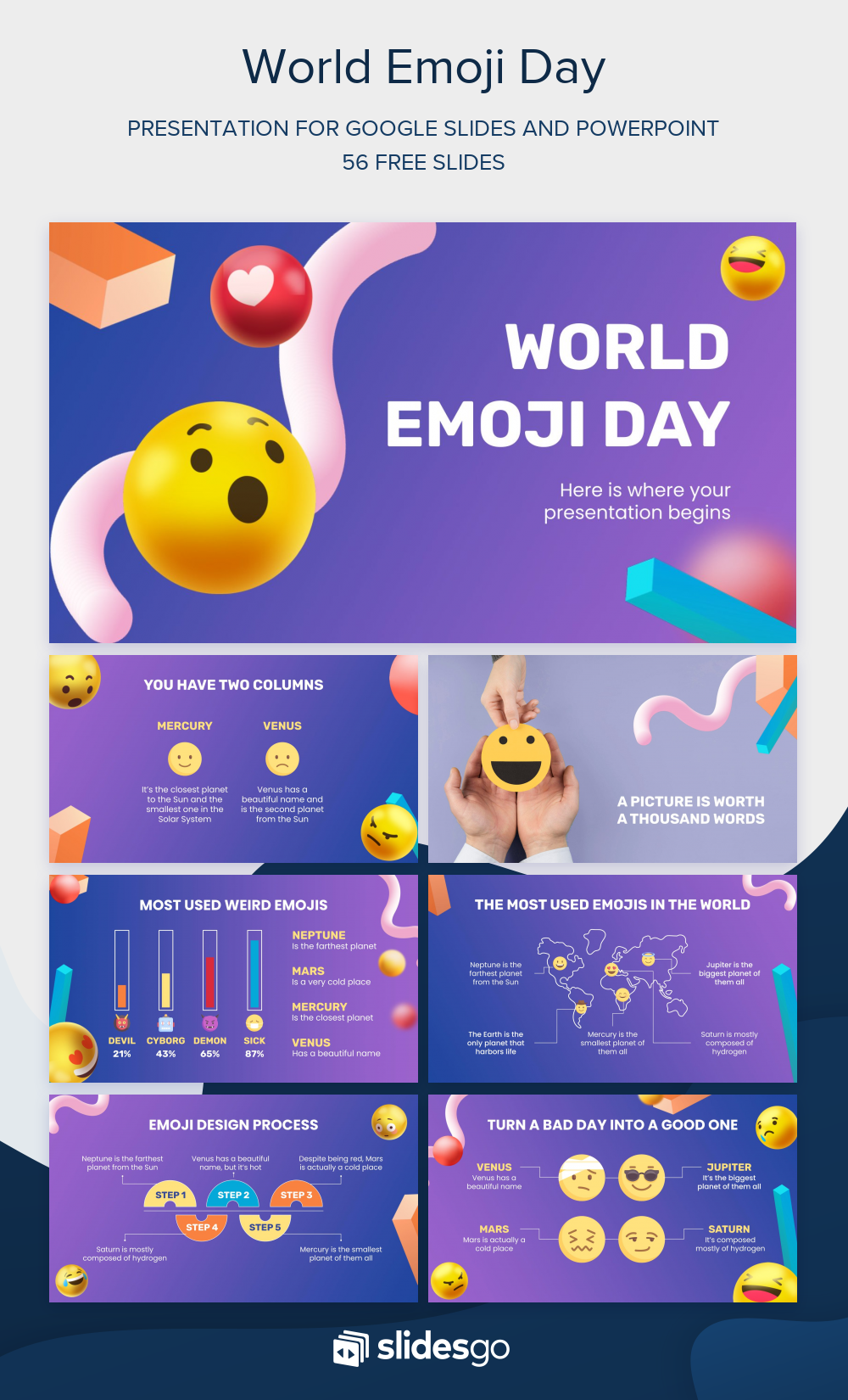 World Emoji Day | Google Slides Theme & PowerPoint Template