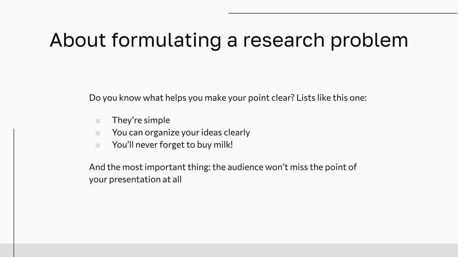 Formulating a Research Problem for University Students