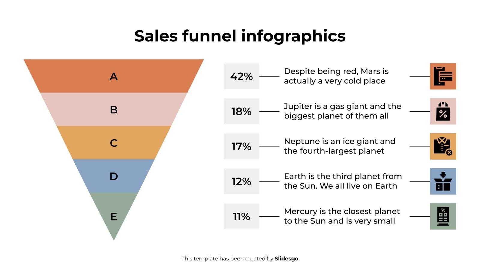 Sales Funnel Infographics Template