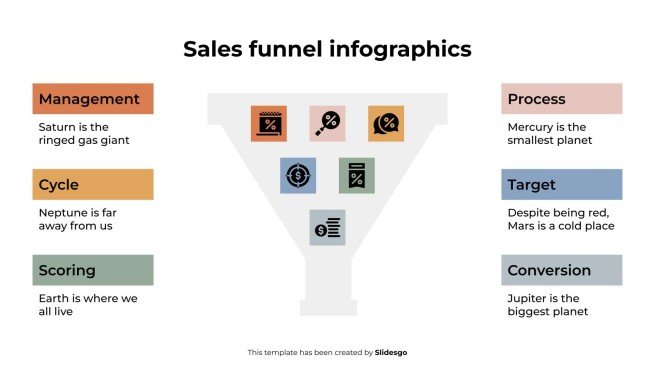 Sales Funnel Infographics Template