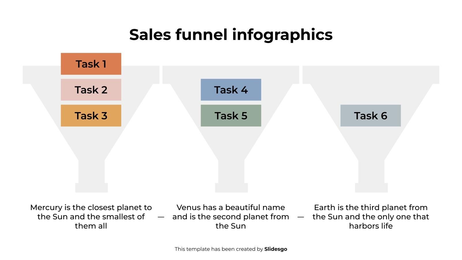 Sales Funnel Infographics Template