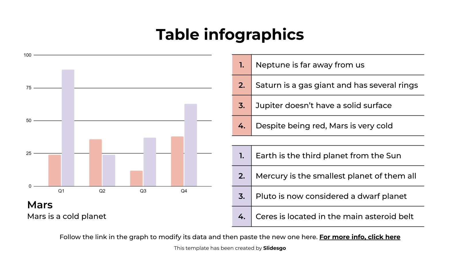 Table Infographics Template