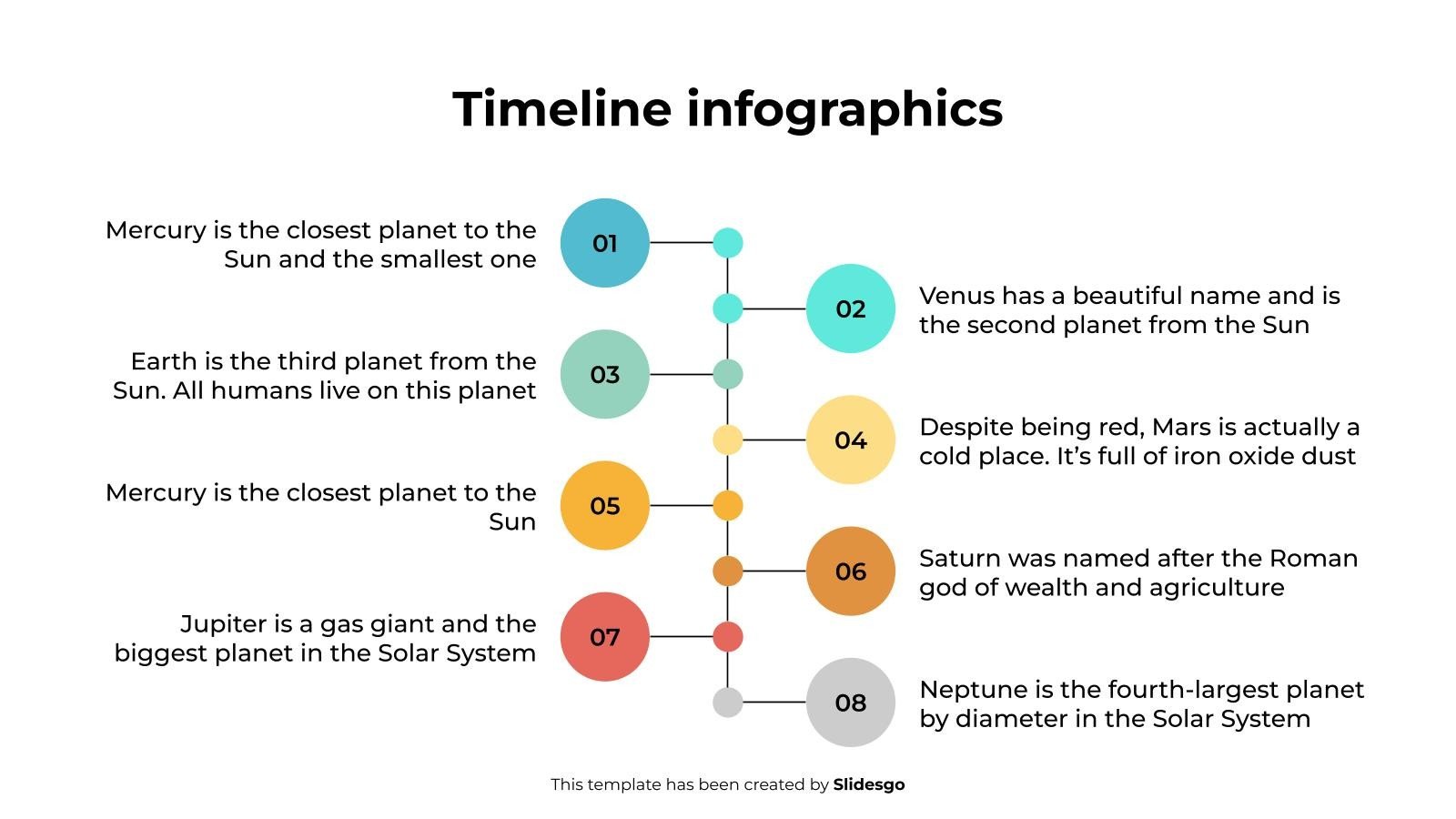 Timeline Infographics Template