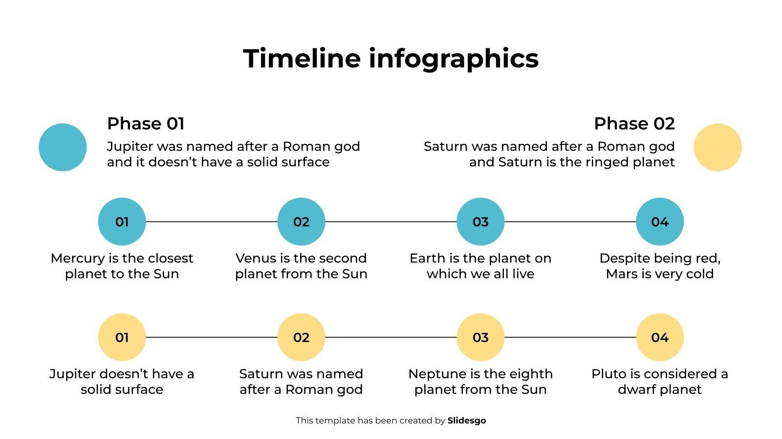 Timeline Infographics Template
